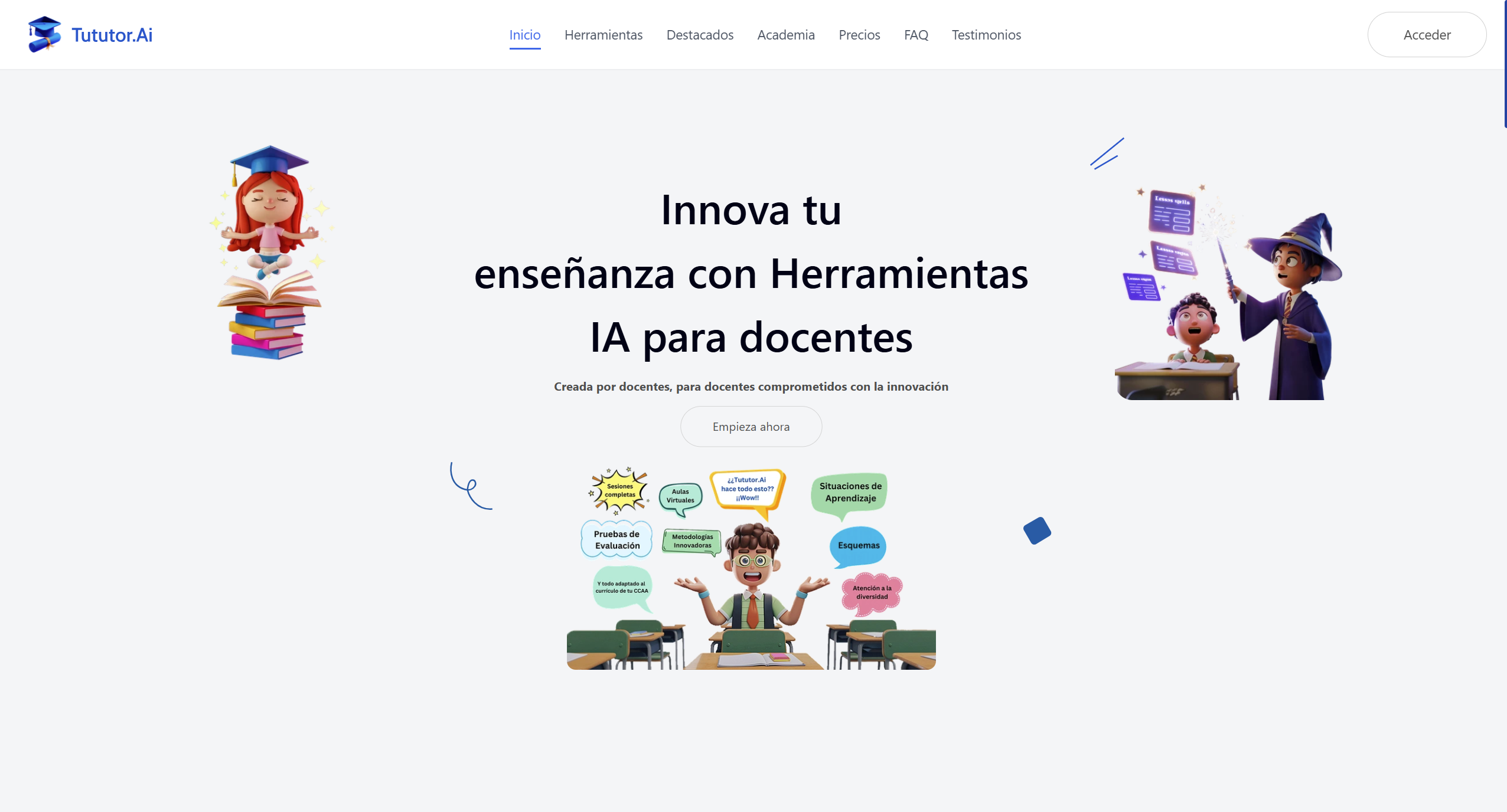 Tututor AI: Herramientas Educativas con IA para Docentes y Alumnos